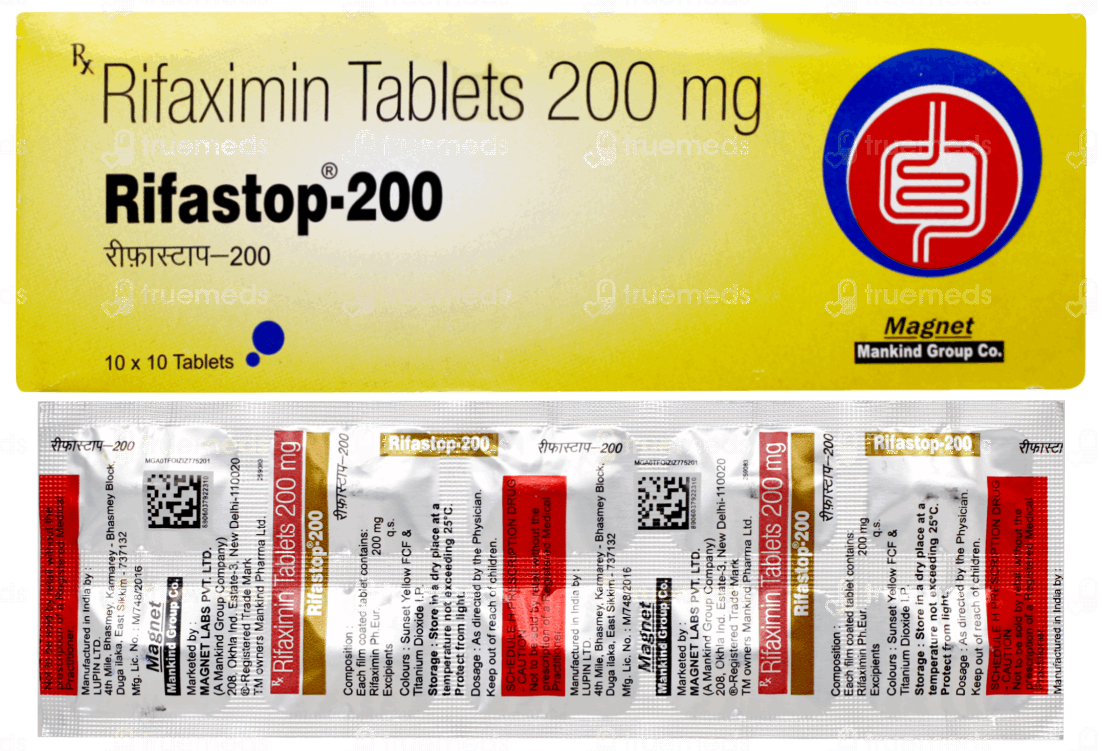 Rifastop 200 Mg Tablet 10 - Uses, Side Effects, Dosage, Price | Truemeds