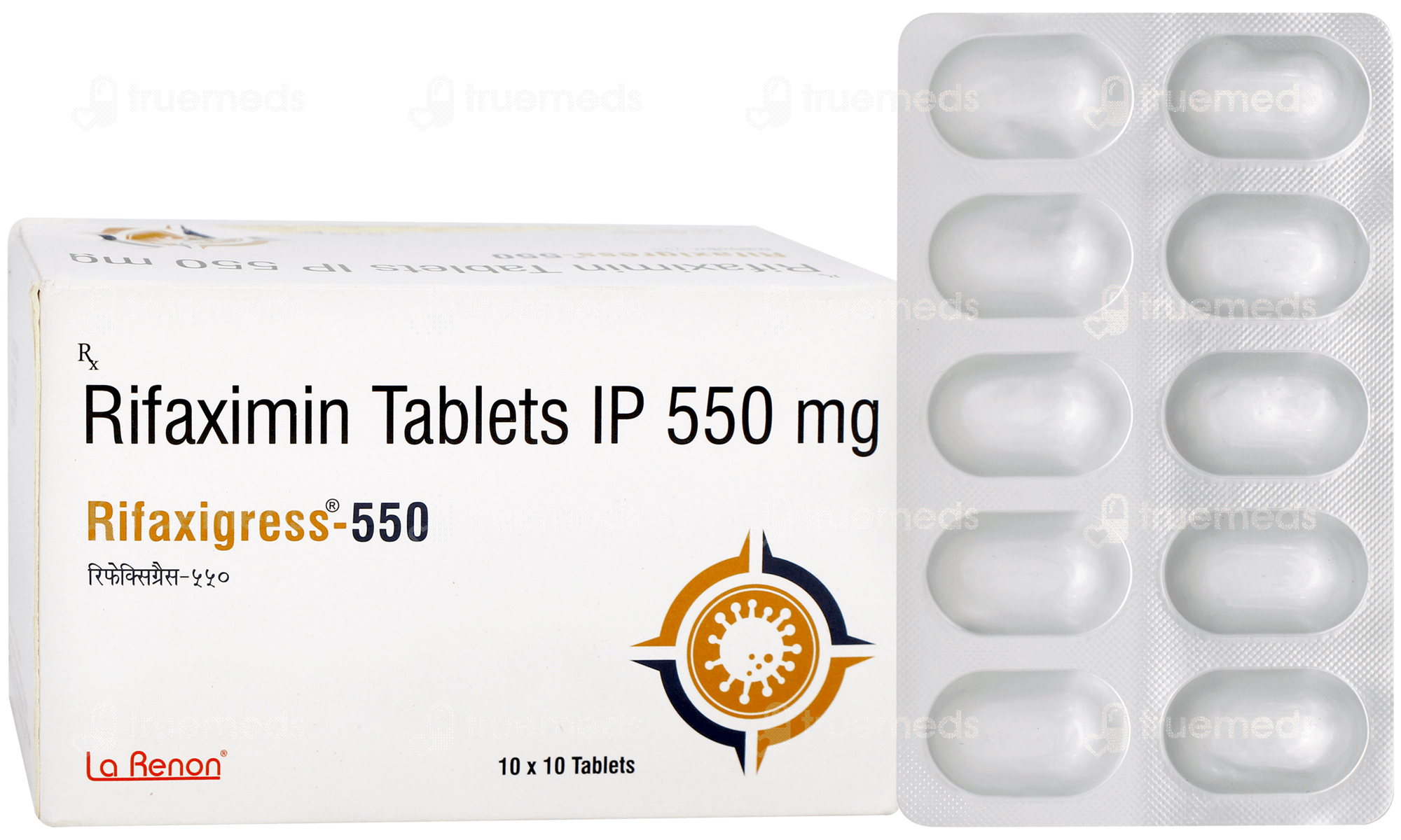 Rifaxigress 550 MG | Order Rifaxigress 550 MG Tablet Online at Truemeds