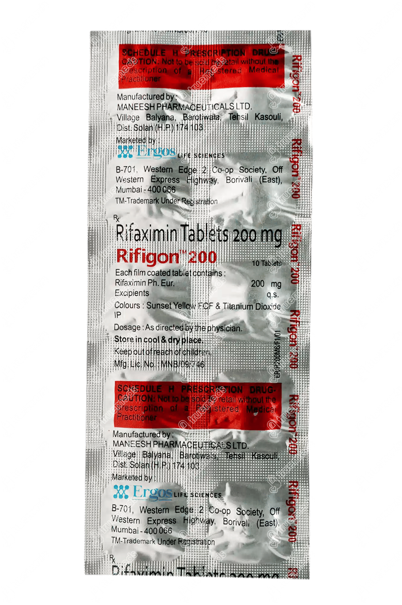 Rifigon 200 MG | Order Rifigon 200 MG Tablet Online at Truemeds