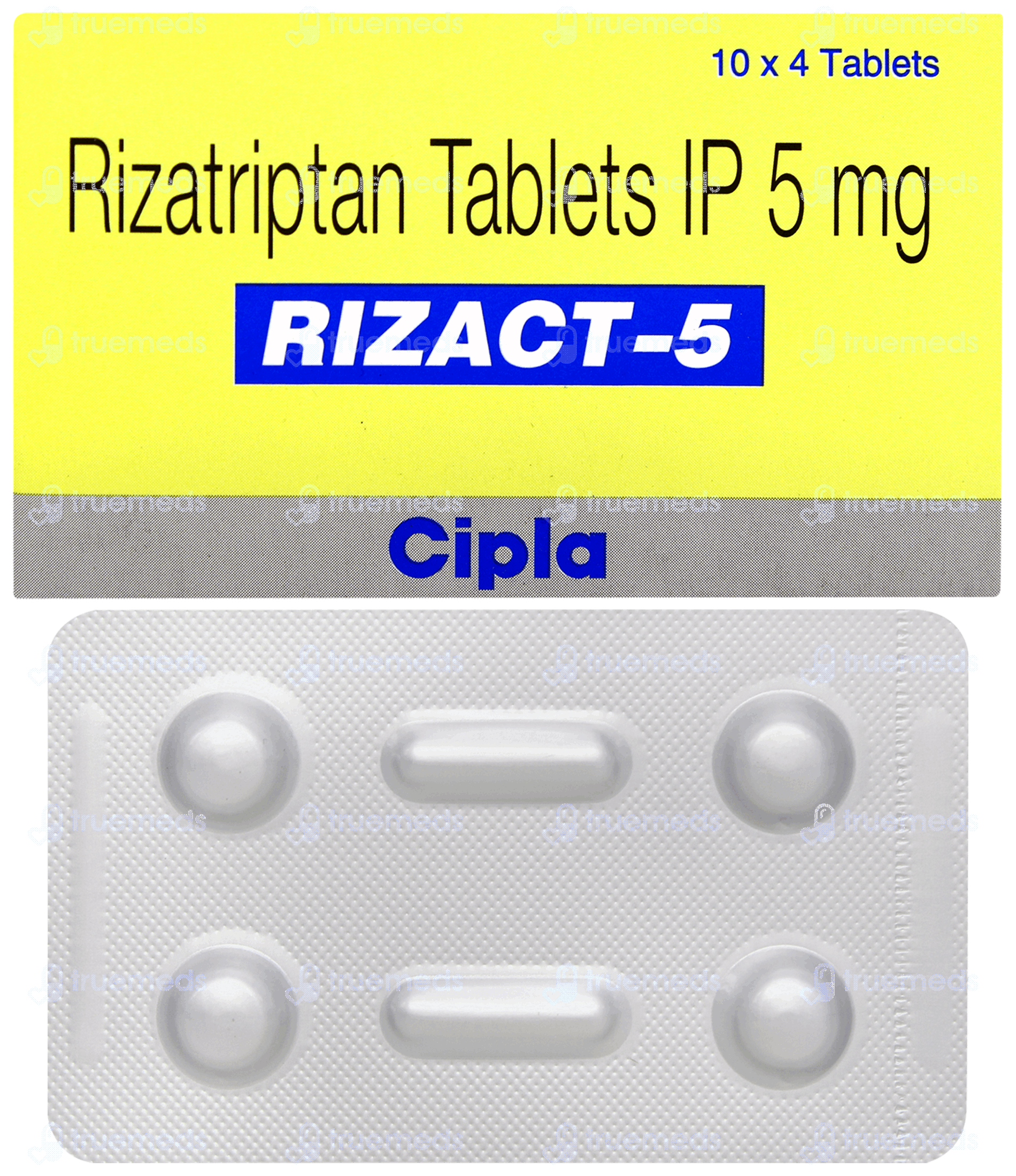 Rizact 5 MG | Order Rizact 5 MG Tablet Online at Truemeds