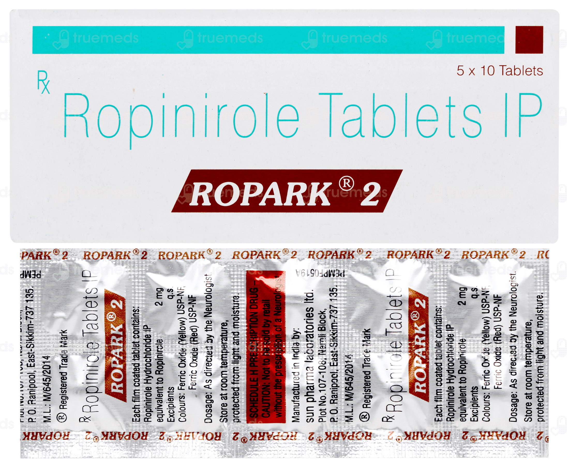 Ropark 2 MG | Order Ropark 2 MG Tablet Online at Truemeds