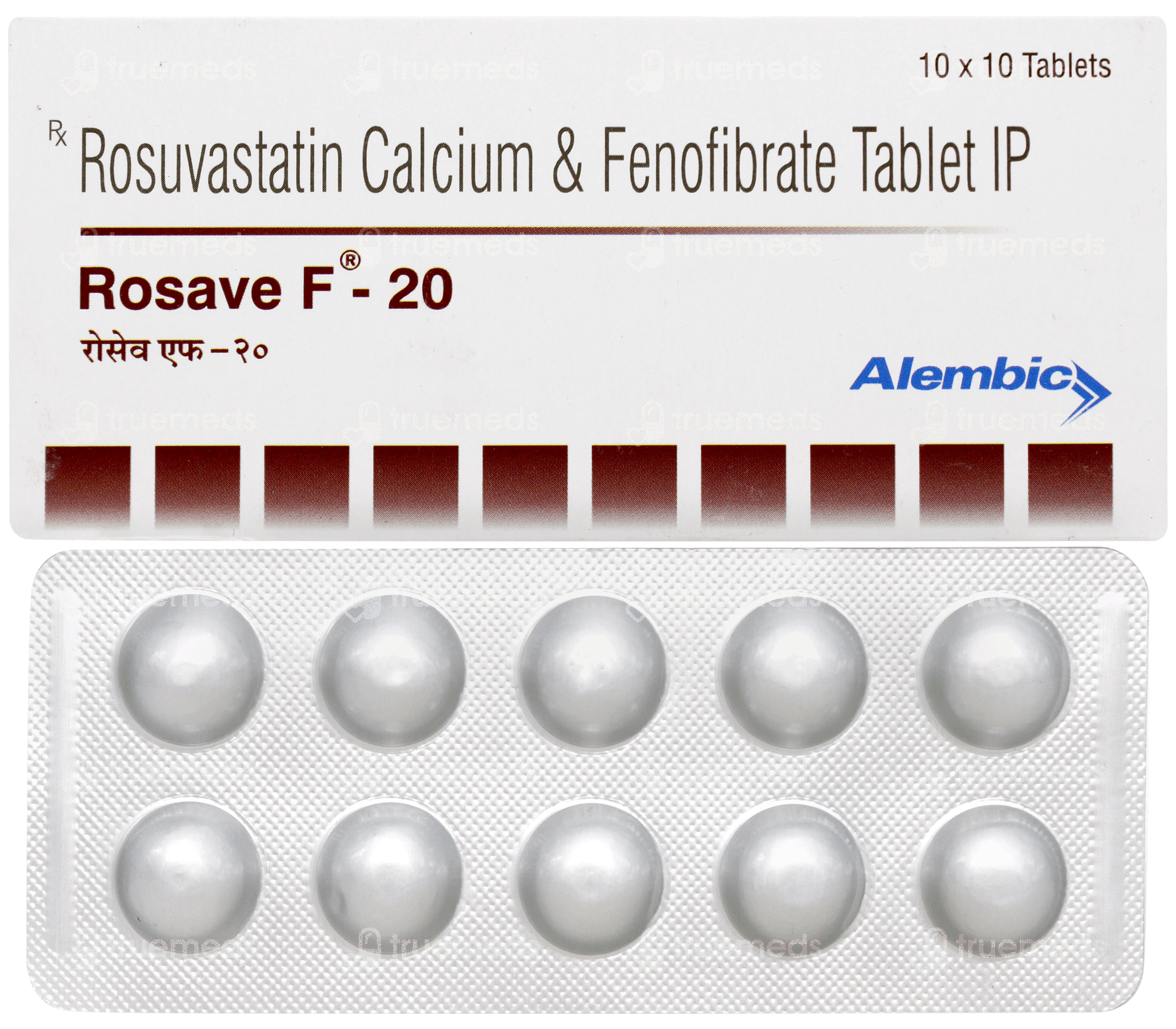 Rosave F 20 Tablet 10: Uses, Side Effects, Price & Substitutes