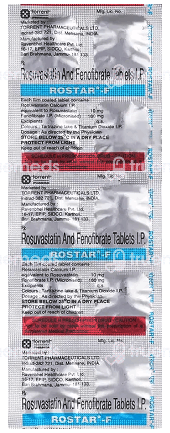 Rostar F Tablet 10: Uses, Side Effects, Price & Substitutes