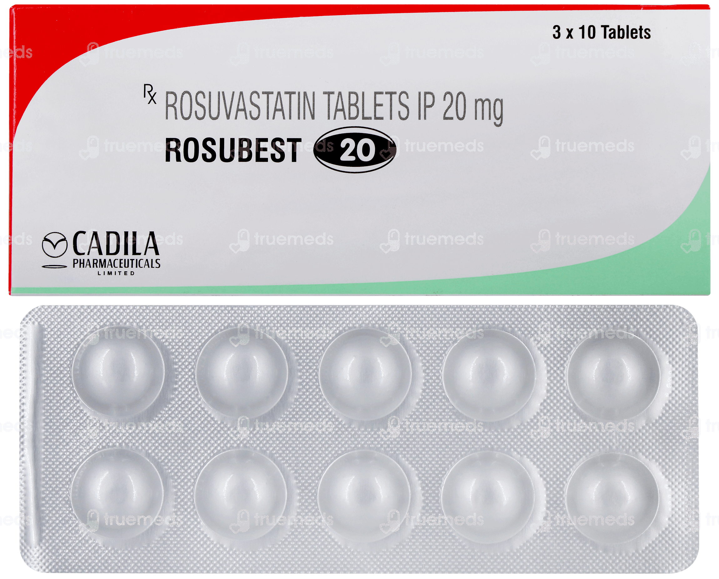 Rosubest 20 Tablet 10: Uses, Side Effects, Price & Substitutes