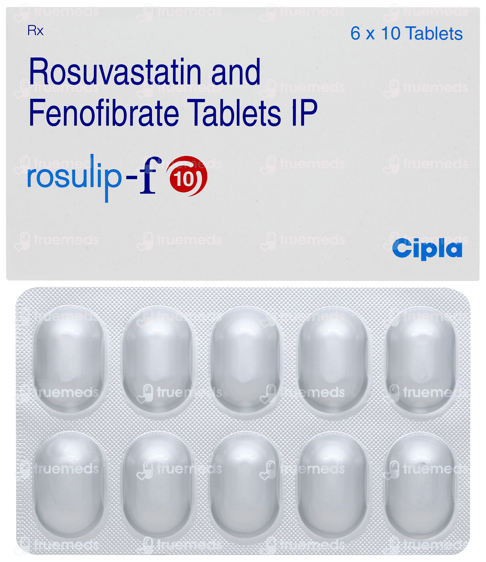 Rosulip F 10 Tablet 10: Uses, Side Effects, Price & Substitutes