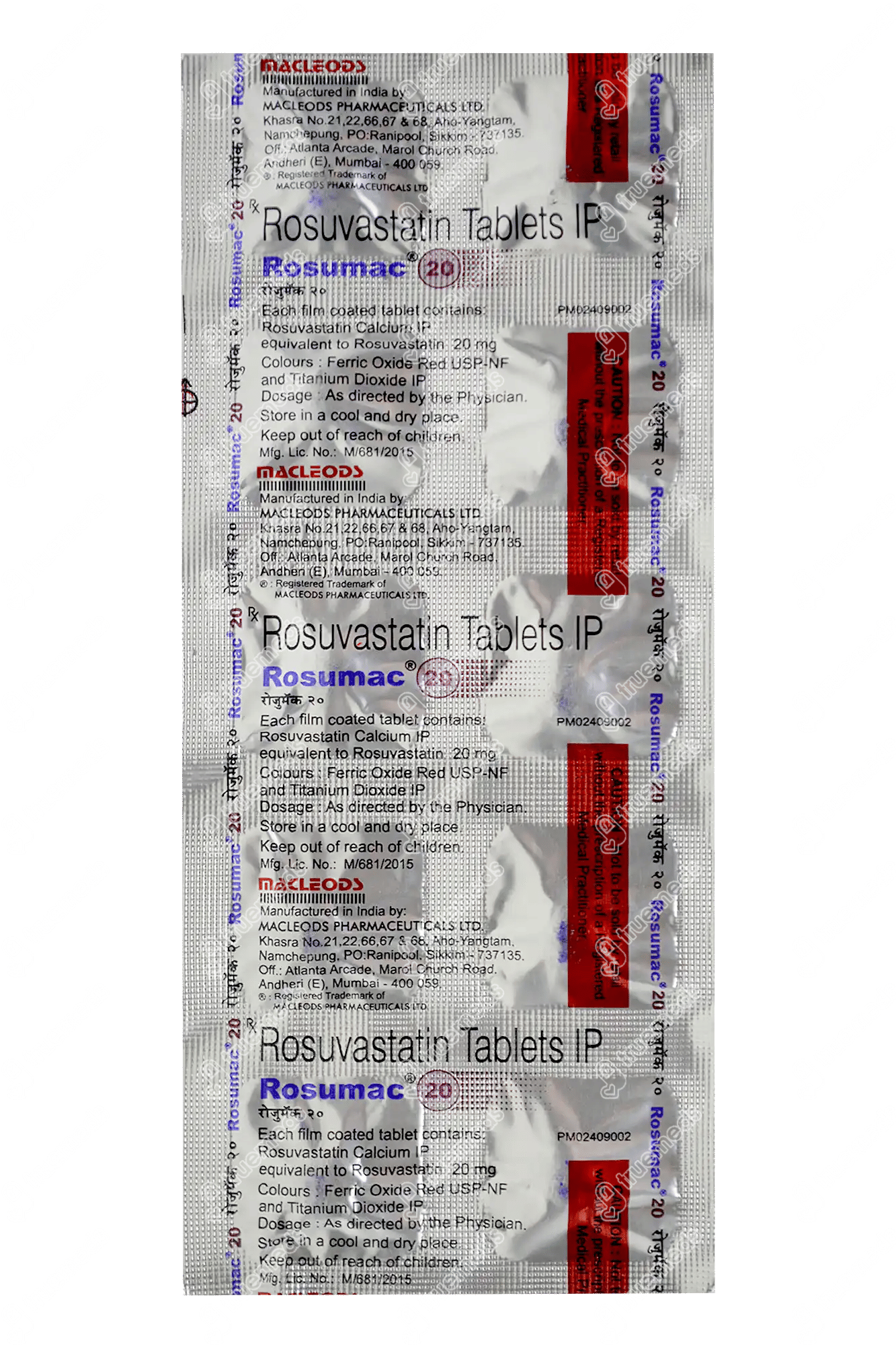 Rosumac 20 Tablet 10: Uses, Side Effects, Price & Substitutes