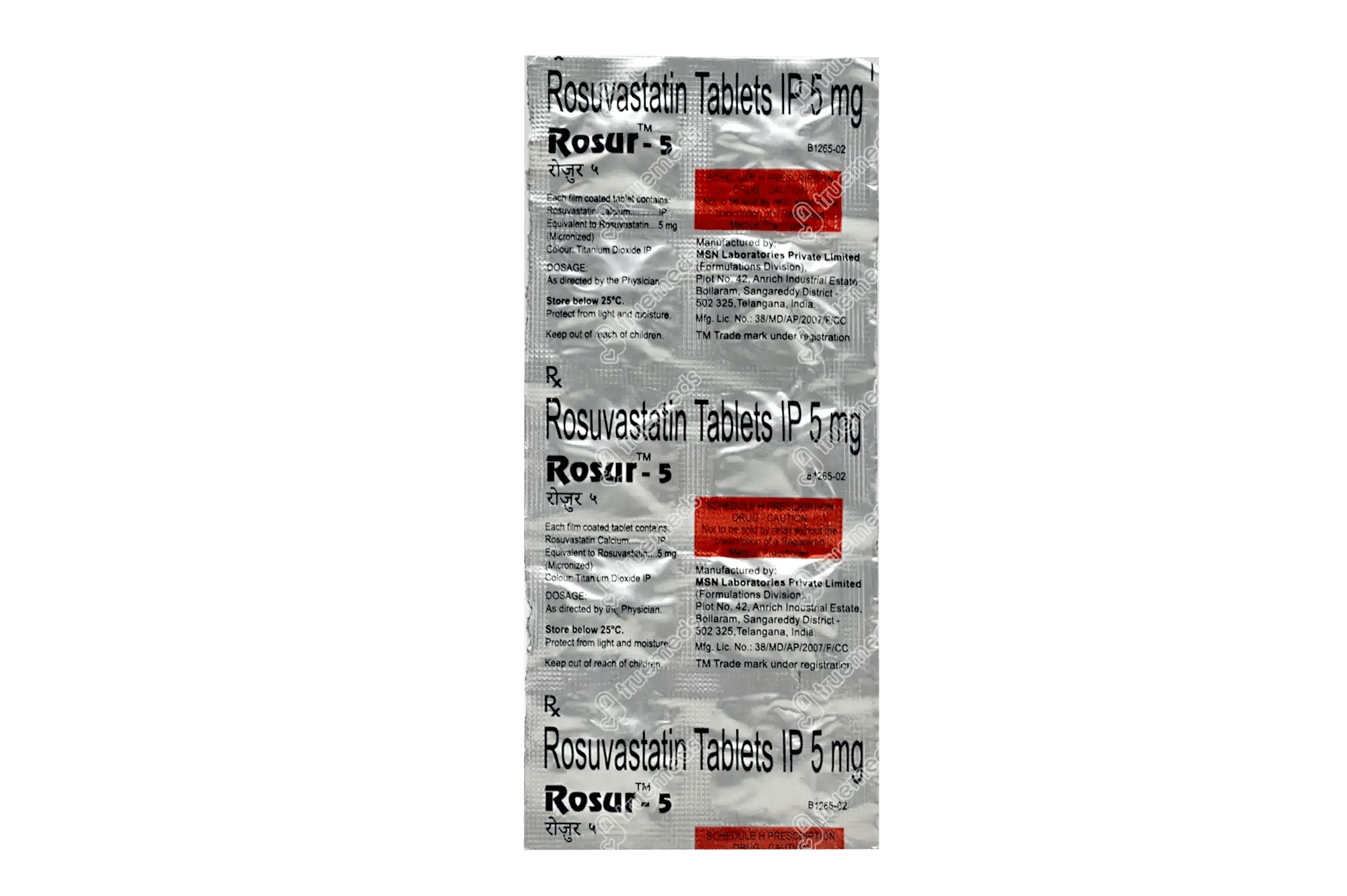 Rosur 5 Tablet 10: Uses, Side Effects, Price & Substitutes
