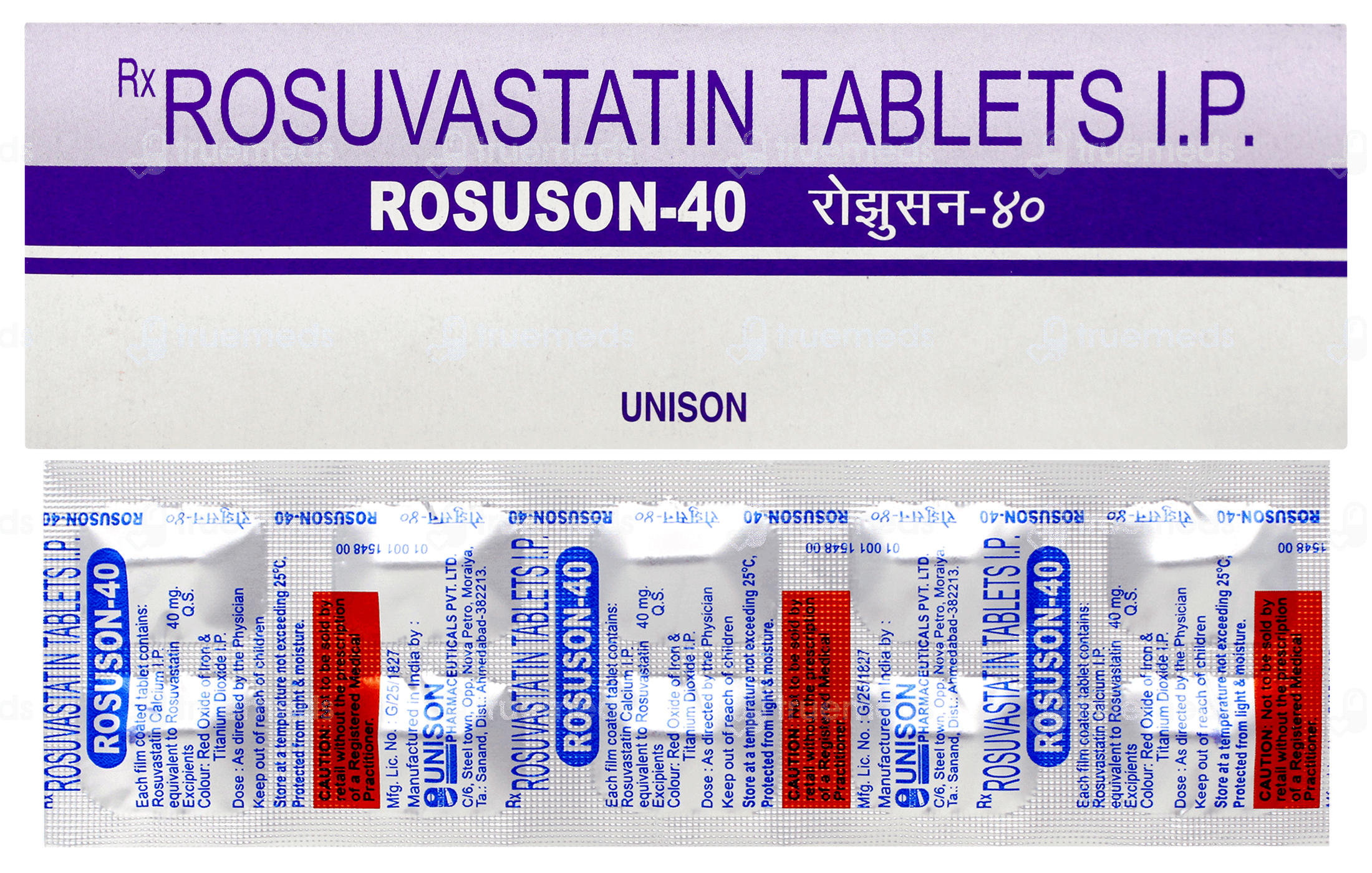 Rosuson 40 Tablet 10: Uses, Side Effects, Price & Substitutes
