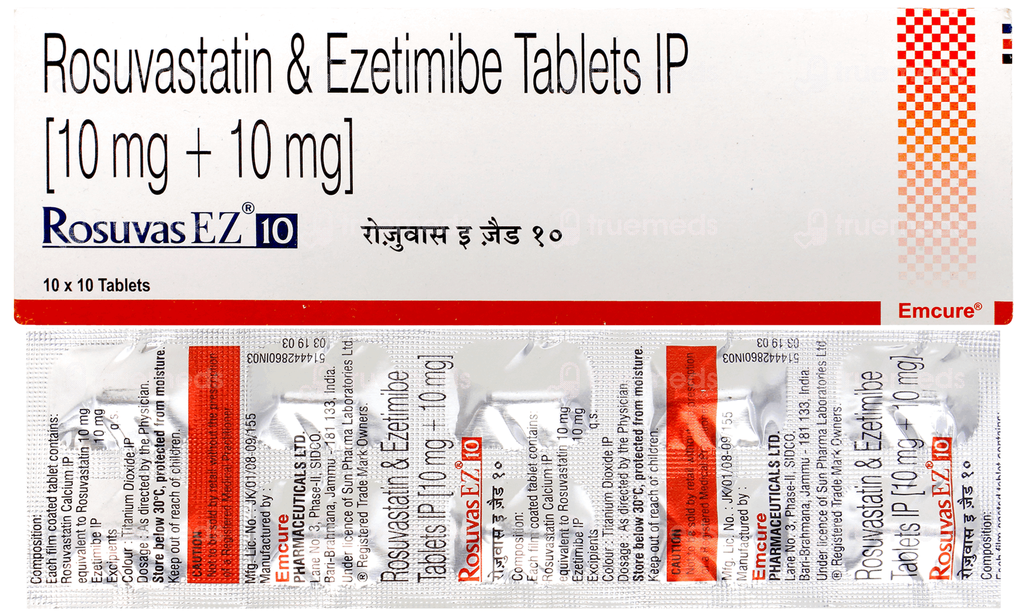 Rosuvas Ez 10/10 MG | Order Rosuvas Ez 10/10 MG Tablet Online at Truemeds