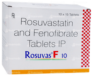 Rosuvas F 10/160 MG Tablet 15: Uses, Side Effects, Dosage, Price | Truemeds