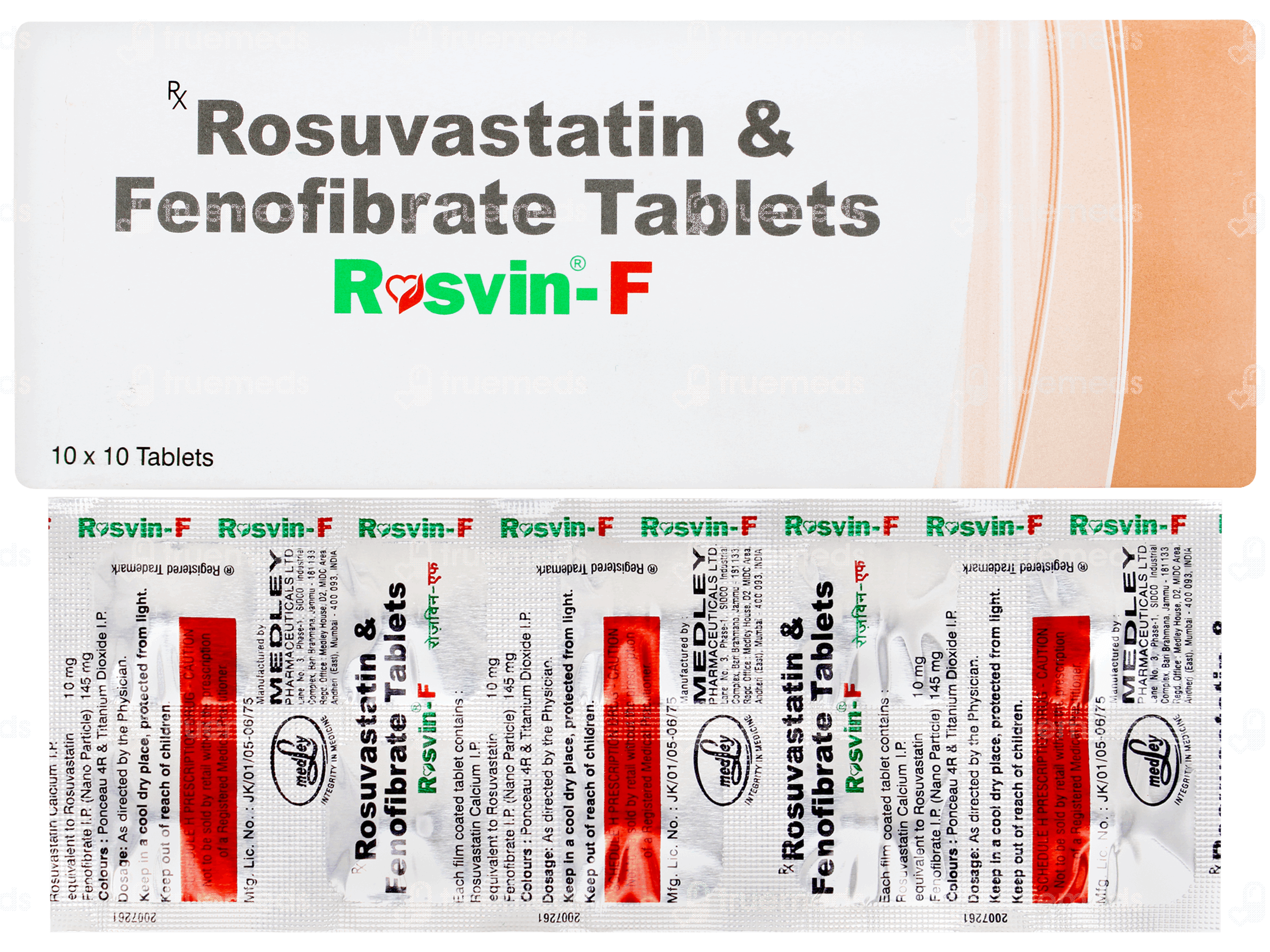 Rosvin F Tablet 10: Uses, Side Effects, Price & Substitutes