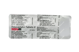 Rovio 10 Mg Tablet 10 - Uses, Side Effects, Dosage, Price | Truemeds
