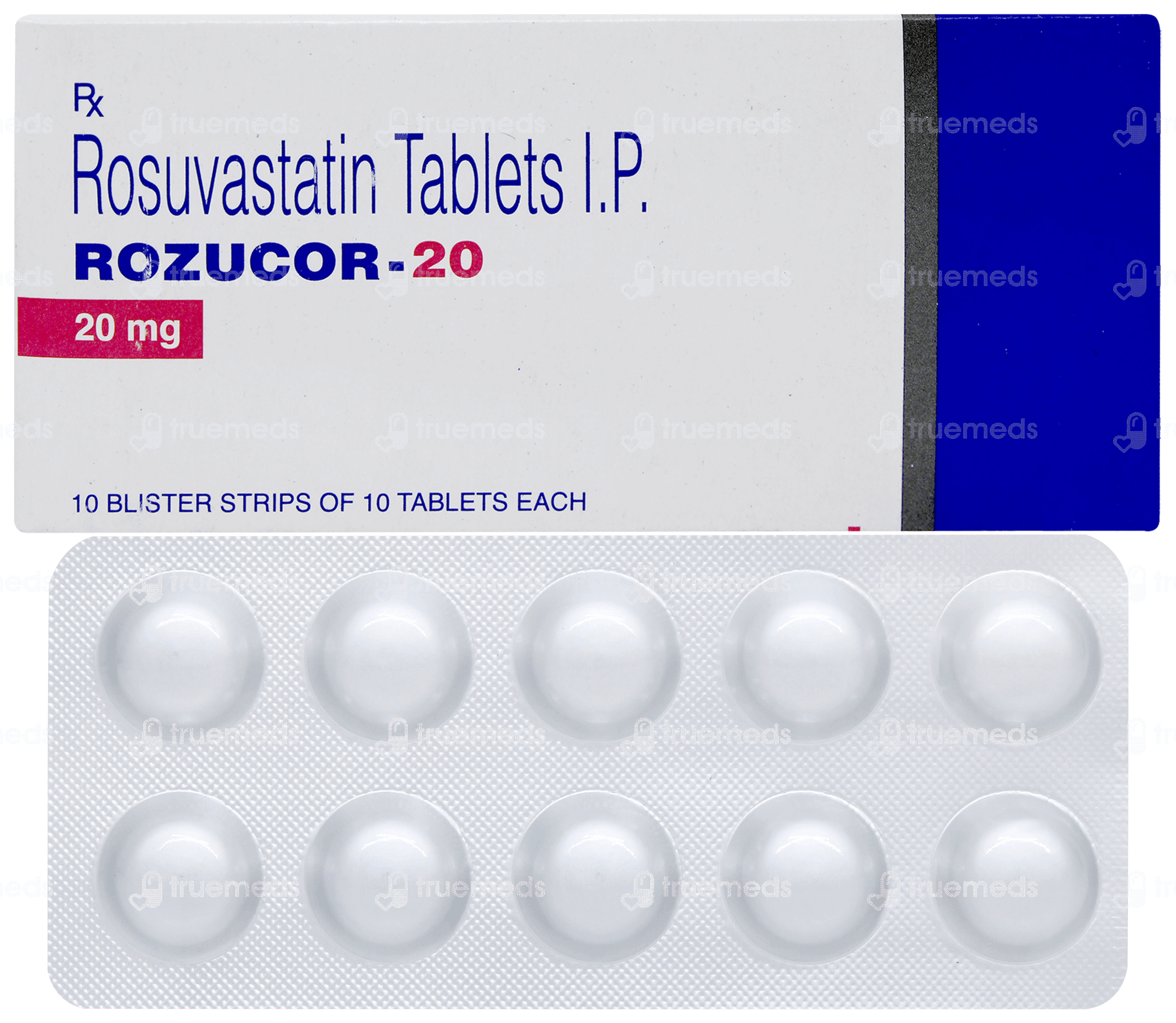 Rozucor 20 Tablet 10: Uses, Side Effects, Price & Substitutes