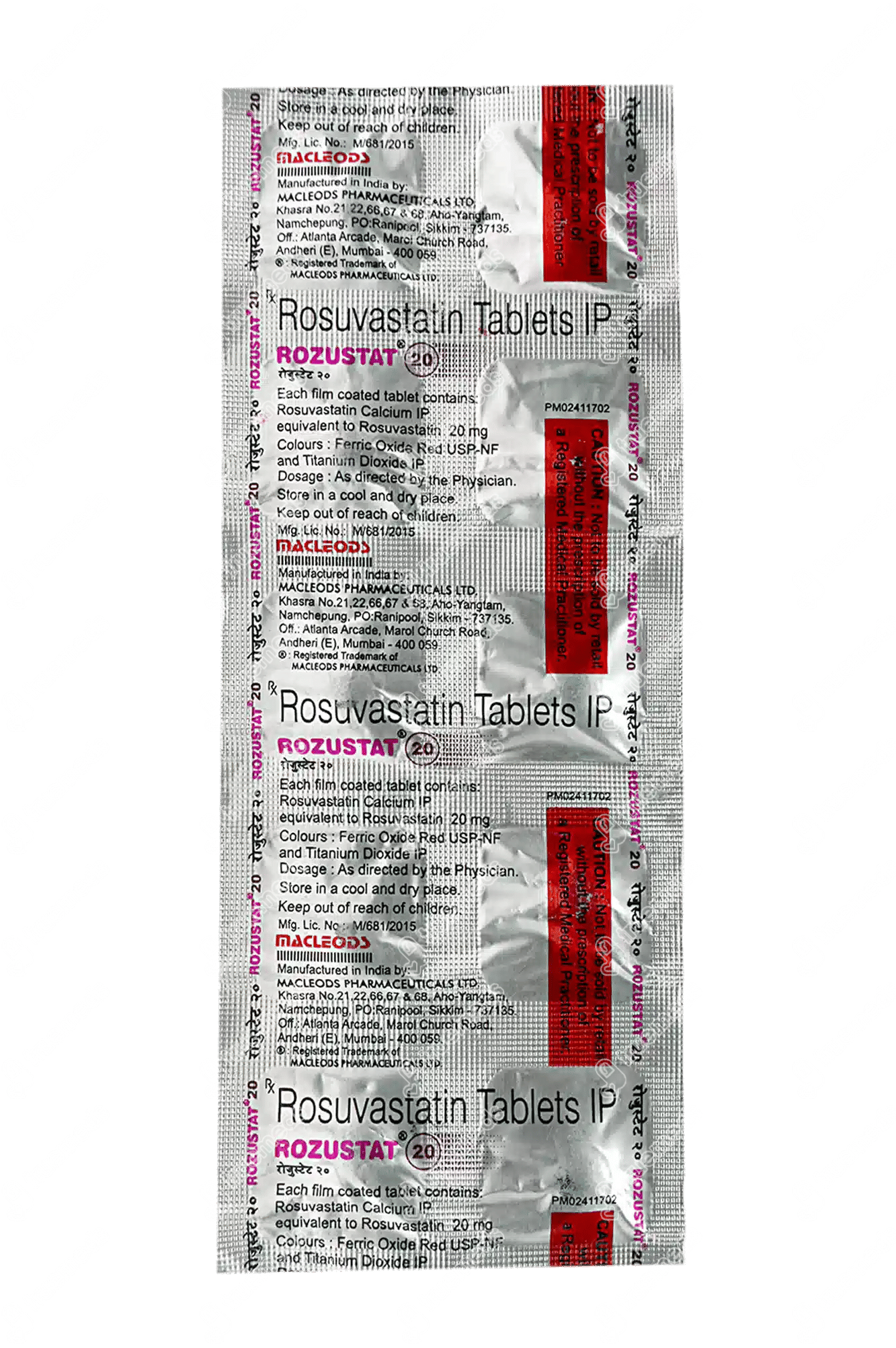 Rozustat 20 Tablet 10: Uses, Side Effects, Price & Substitutes