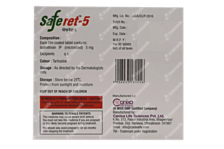 Saferet 5 MG | Order Saferet 5 MG Tablet Online at Truemeds