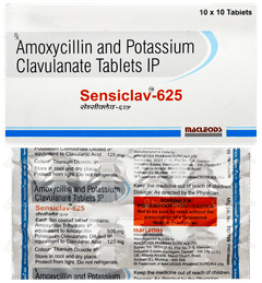 Sensiclav 625 Tablet: Uses, Side Effects, Price & Substitutes