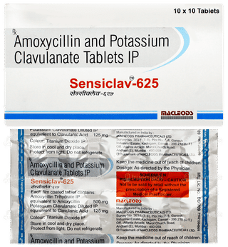 Sensiclav 625 Tablet: Uses, Side Effects, Price & Substitutes