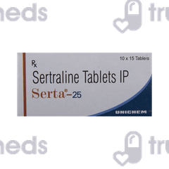 Serta 25 Mg Tablet 15 - Uses, Side Effects, Dosage, Price | Truemeds