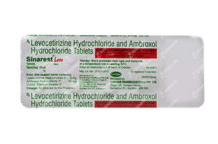 Sinarest Levo Tablet 10 - Uses, Side Effects, Dosage, Price | Truemeds