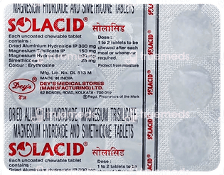 Solacid 300/150/25 MG Tablet | Order Solacid 300/150/25 MG Tablet 12 ...