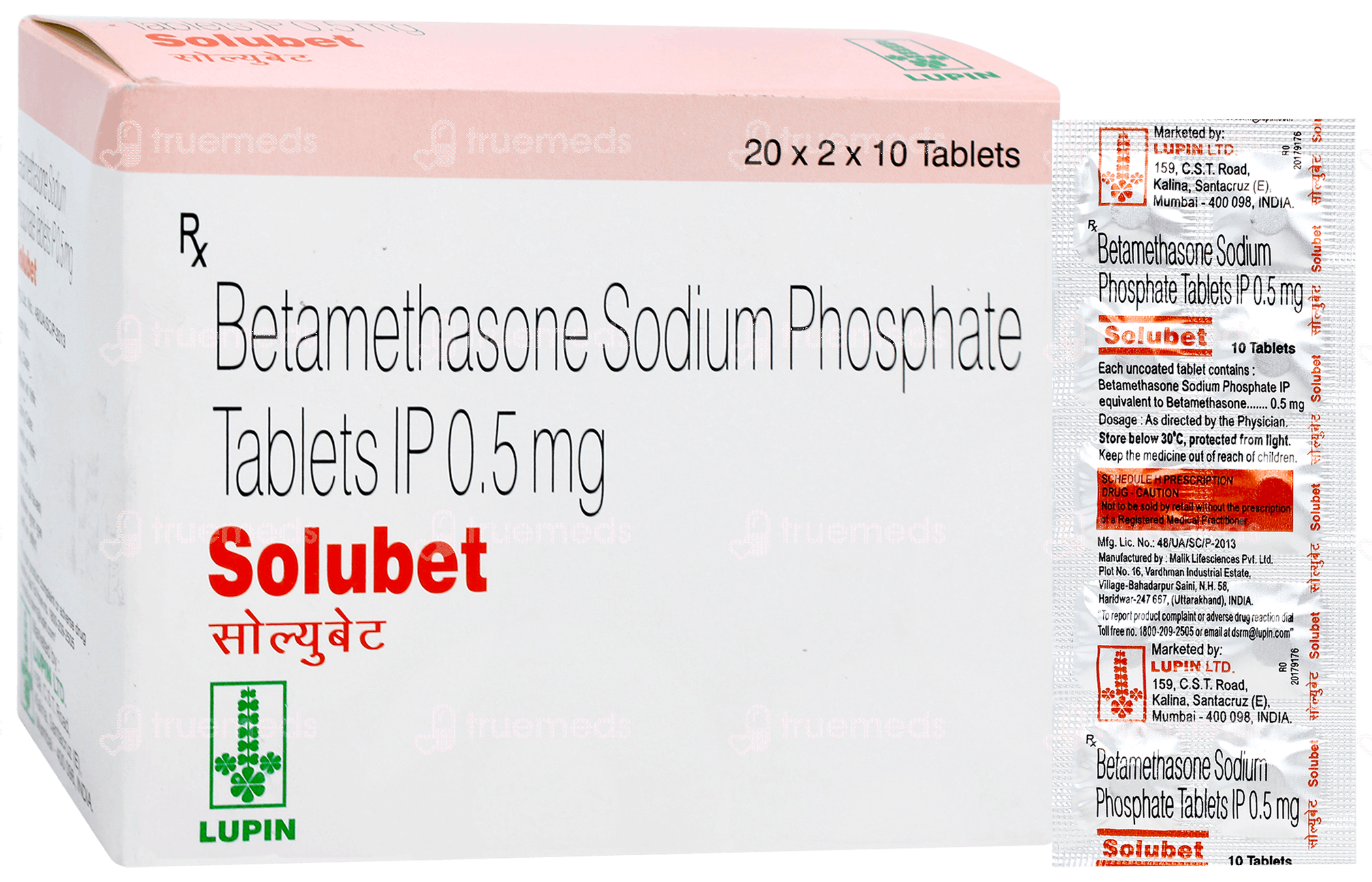 Solubet 0.5 MG | Order Solubet 0.5 MG Tablet Online at Truemeds