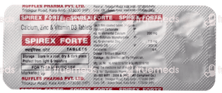 Spirex Forte Tablet 10 - Uses, Side Effects, Dosage, Price | Truemeds
