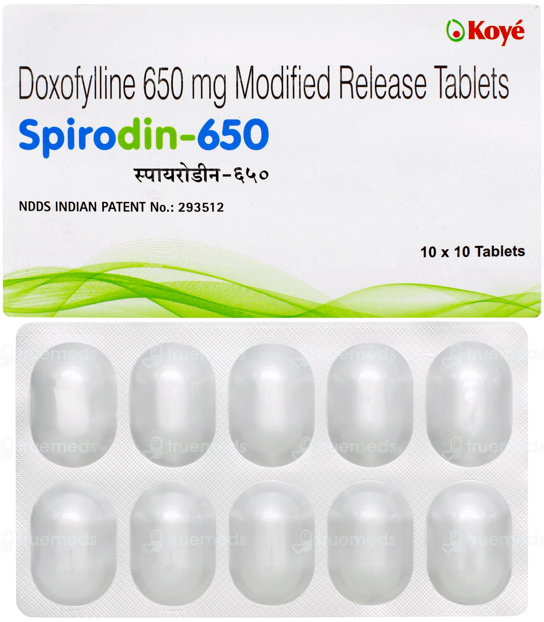 Spirodin 650 MG | Order Spirodin 650 MG Tablet Online at Truemeds