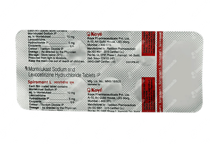 Spiromont L Tablet: Uses, Side Effects, Price & Substitutes