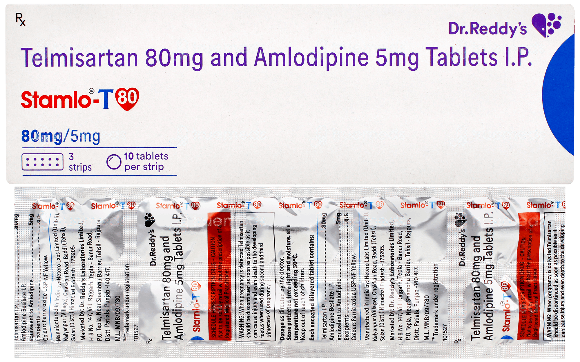 Stamlo T 80 Tablet 10: Uses, Side Effects, Price & Substitutes