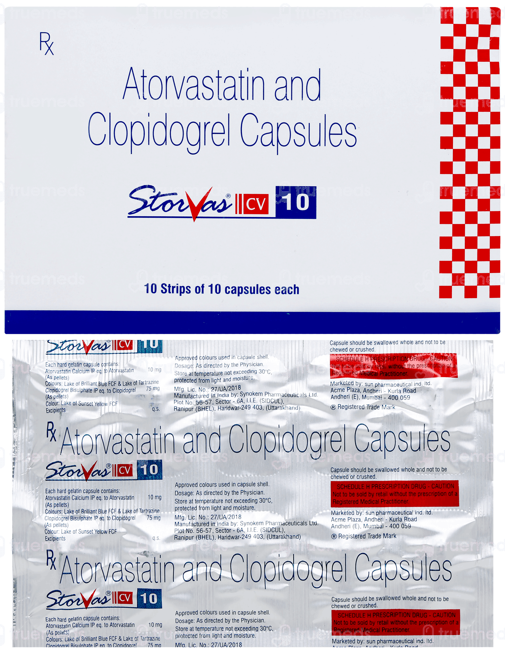 Storvas Cv 10/75 MG | Order Storvas Cv 10/75 MG Capsule Online at Truemeds