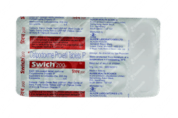 Swich 200 MG Tablet 10 - Uses, Side Effects, Dosage, Price | Truemeds