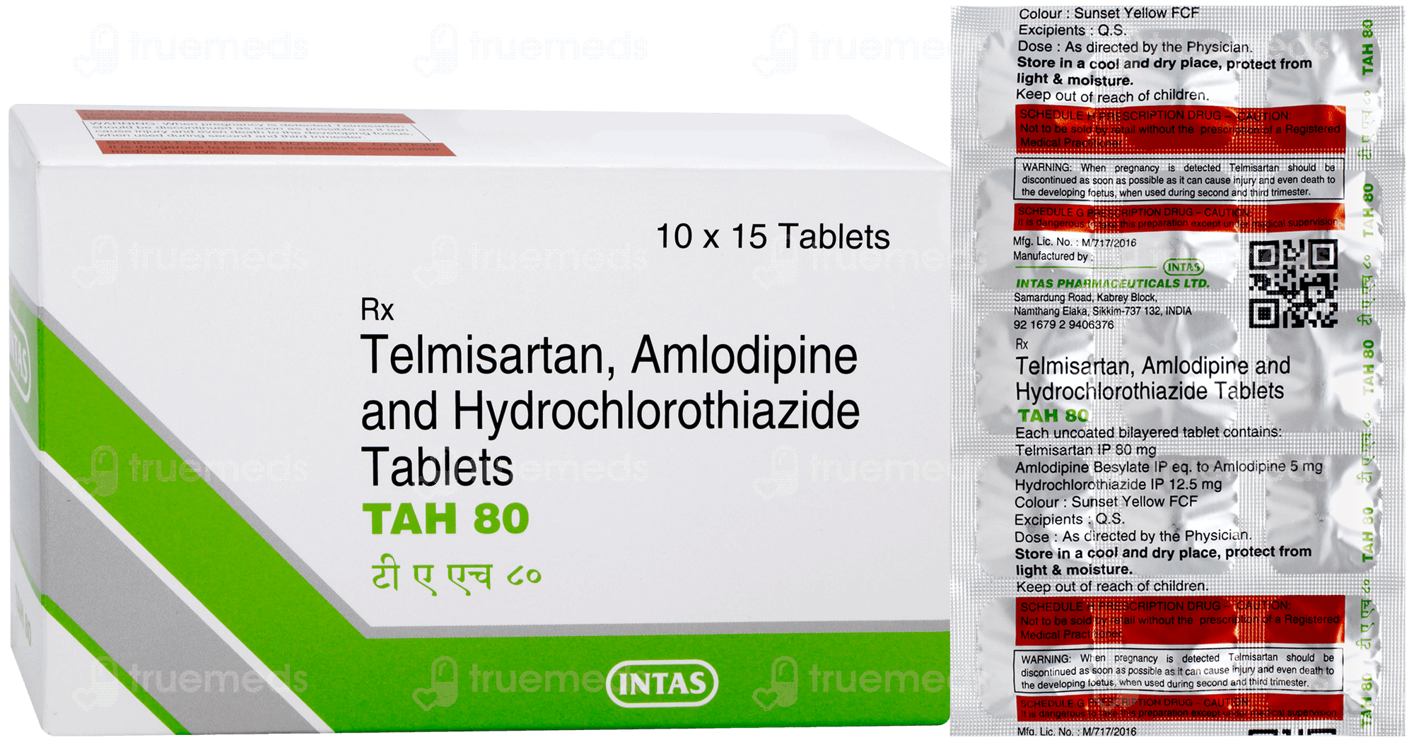 Tah 80/5/12.5 MG | Order Tah 80/5/12.5 MG Tablet Online at Truemeds
