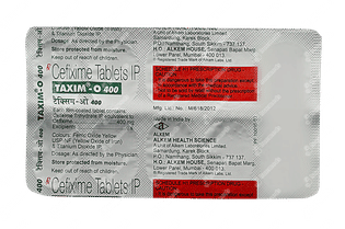 Taxim O 400 Mg Tablet: Uses, Side Effects, Price & Substitutes
