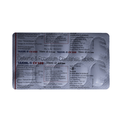 Taxim O Cv 200 Tablet 10: Uses, Side Effects, Price & Substitutes