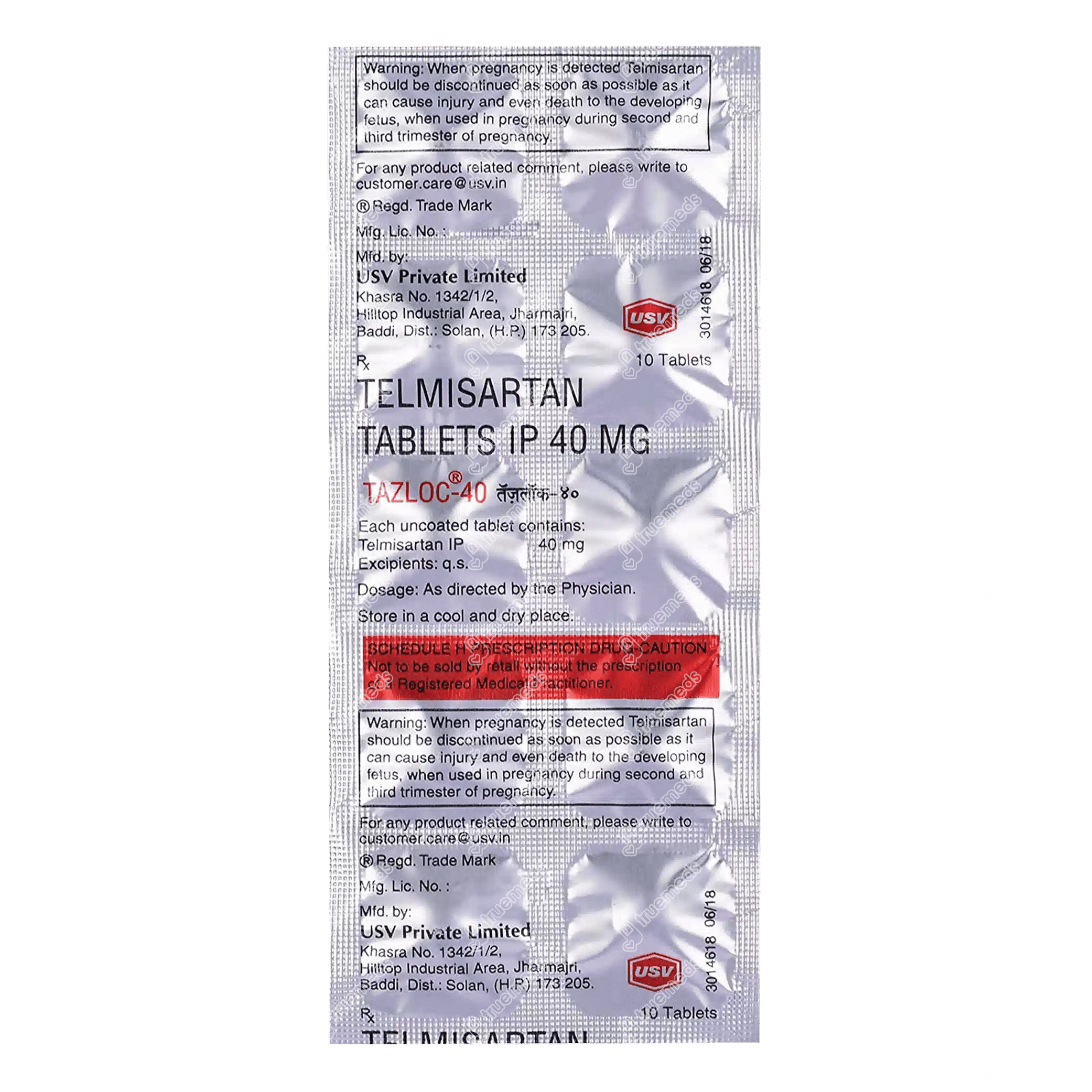 Tazloc 40 Tablet 10: Uses, Side Effects, Price & Substitutes