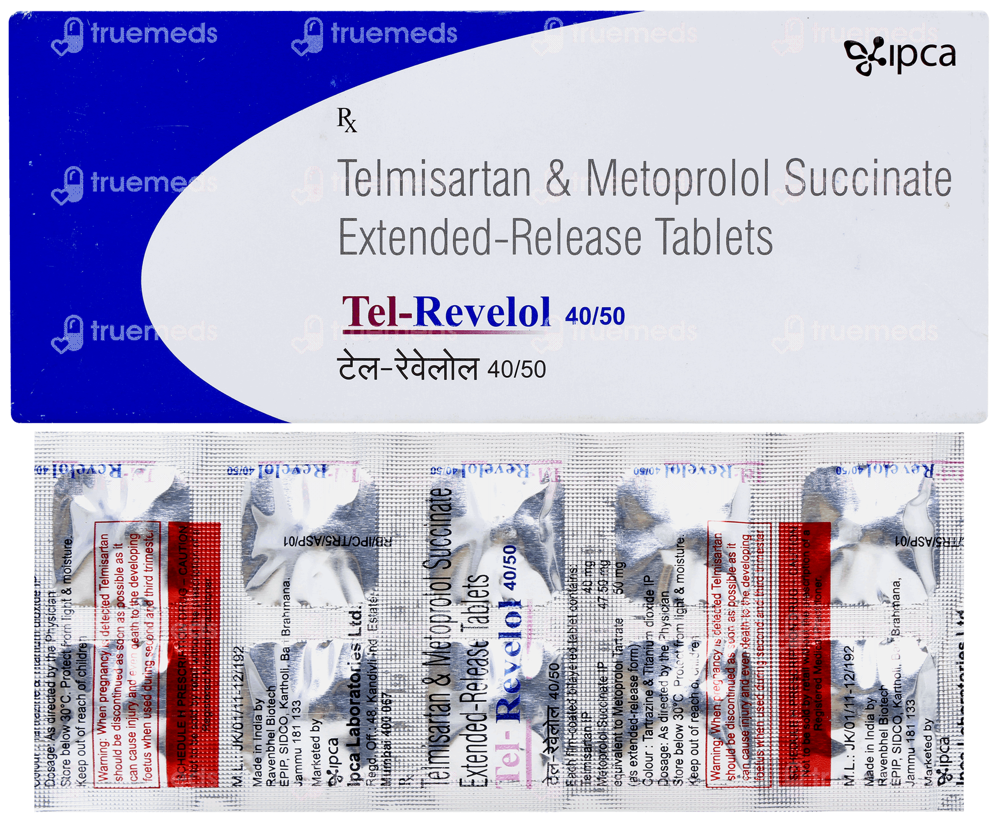 Tel Revelol 40/50 MG Er | Order Tel Revelol 40/50 MG Tablet Er Online ...