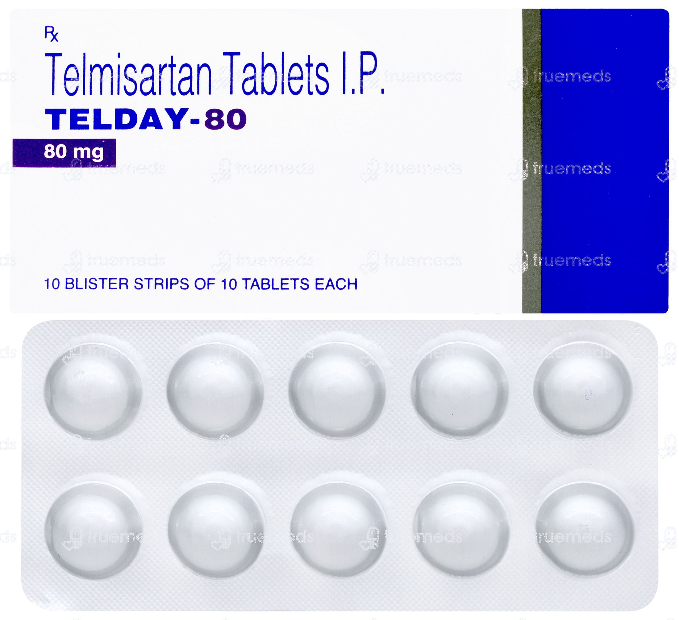 Telday 80 Tablet 10: Uses, Side Effects, Price & Substitutes