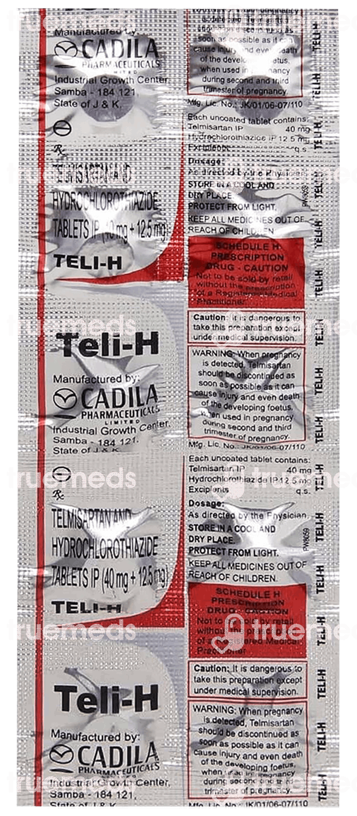 Teli H Tablet 10: Uses, Side Effects, Price & Substitutes