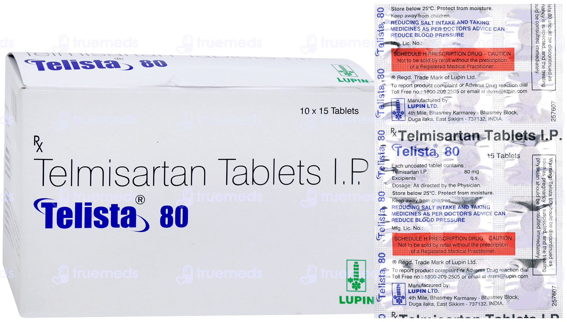 Telista 80 Tablet 15: Uses, Side Effects, Price & Substitutes
