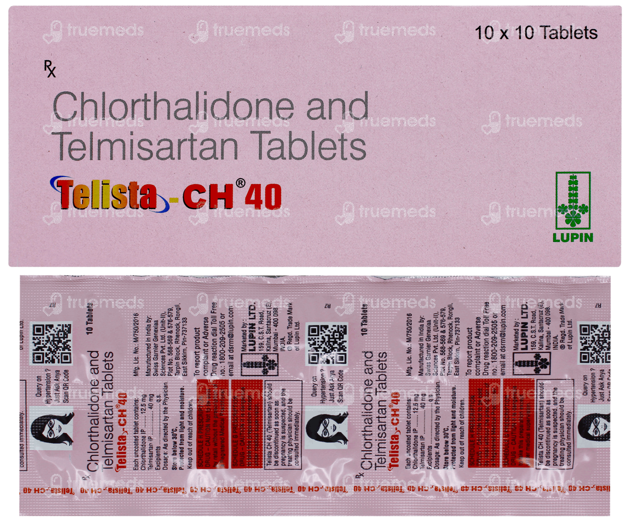 Telista Ch 40 Tablet 10: Uses, Side Effects, Price & Substitutes