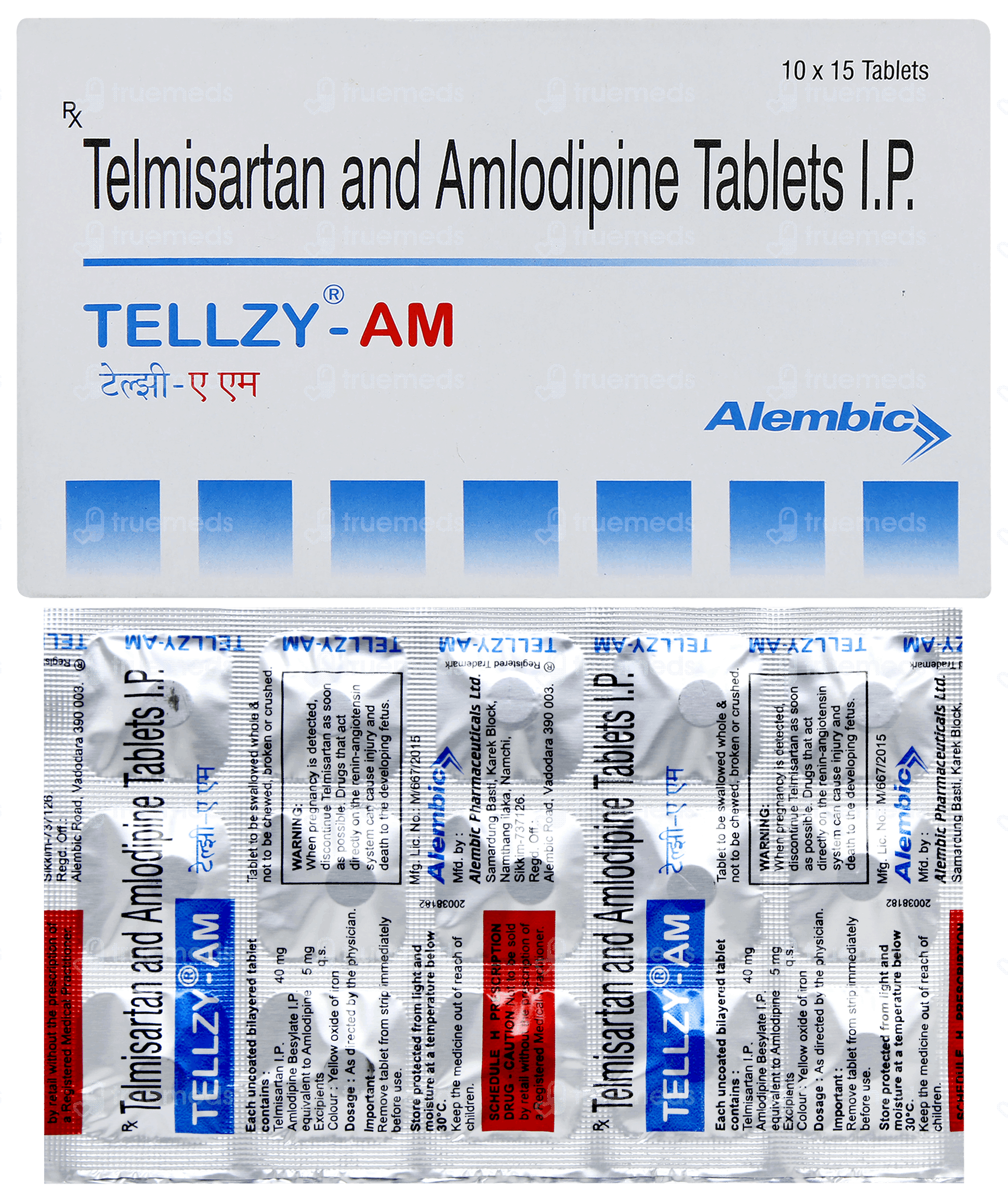 Tellzy Am Tablet 15: Uses, Side Effects, Price & Substitutes