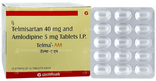Telma Am 45mg Tablet 15 - Uses, Side Effects, Dosage, Price | Truemeds