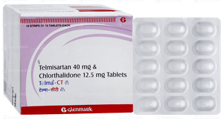 Telma Ct 40/12.5 MG | Order Telma Ct 40/12.5 MG Tablet Online at Truemeds