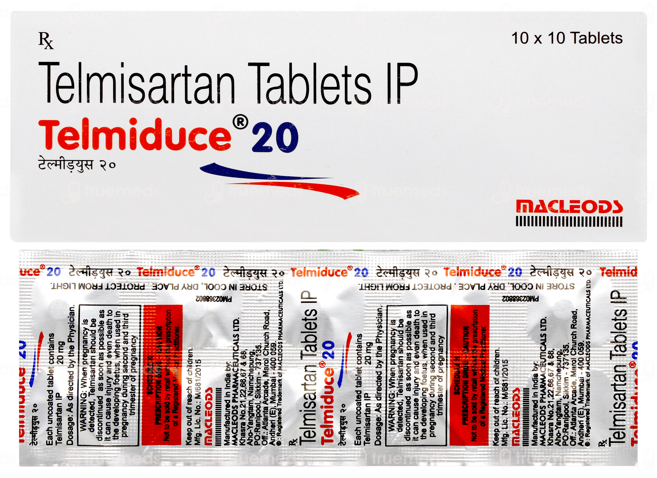 Telmiduce 20 Tablet 10: Uses, Side Effects, Price & Substitutes