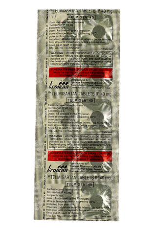 Telmigen 40 Tablet: Uses, Side Effects, Price & Substitutes
