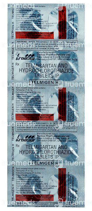 Telmigen H Tablet 10: Uses, Side Effects, Price & Substitutes