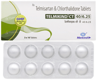 Telmikind Ct 40625 Mg Tablet 10 - Uses, Side Effects, Dosage, Price ...