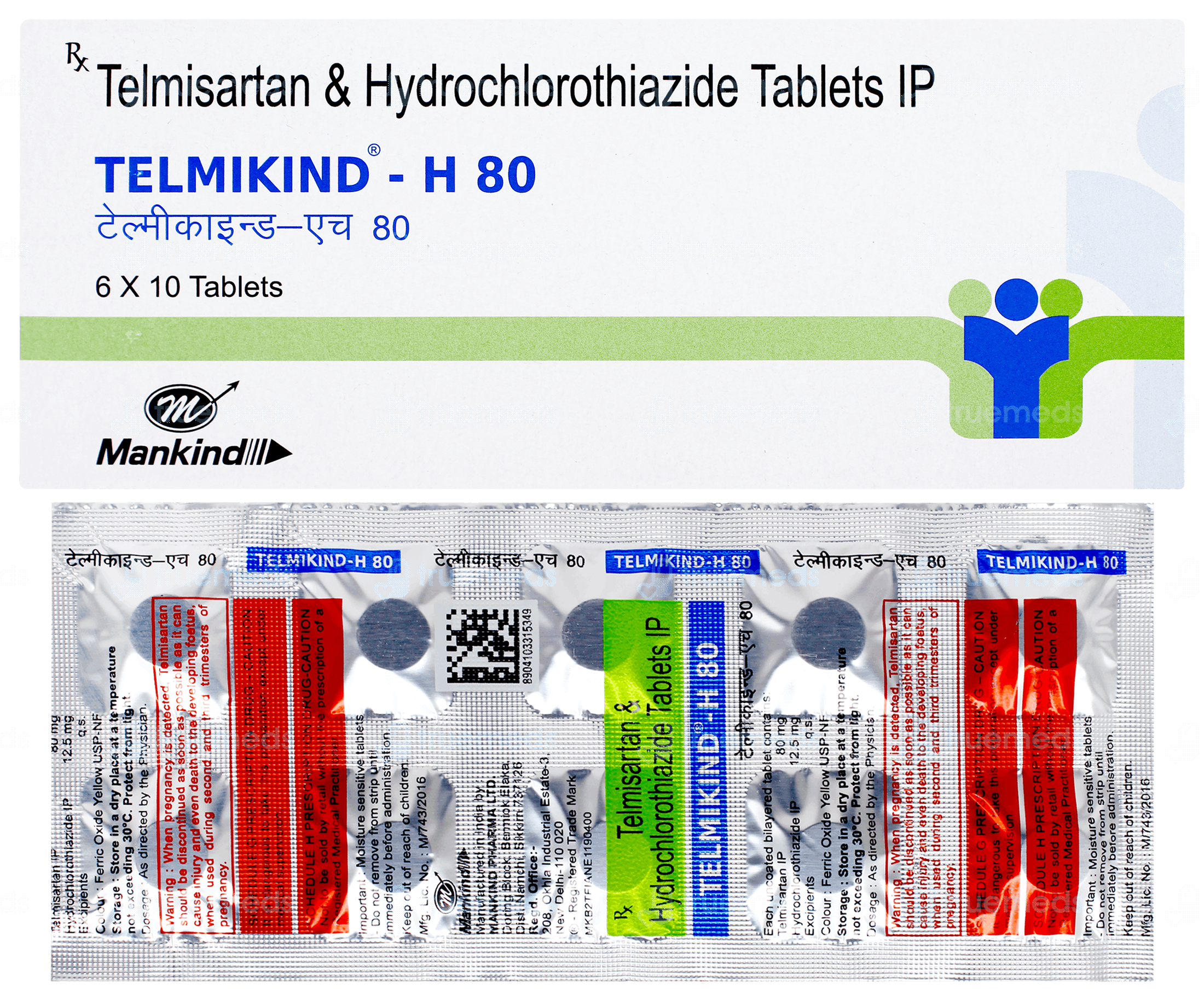 Telmikind H 80 Tablet 10: Uses, Side Effects, Price & Substitutes