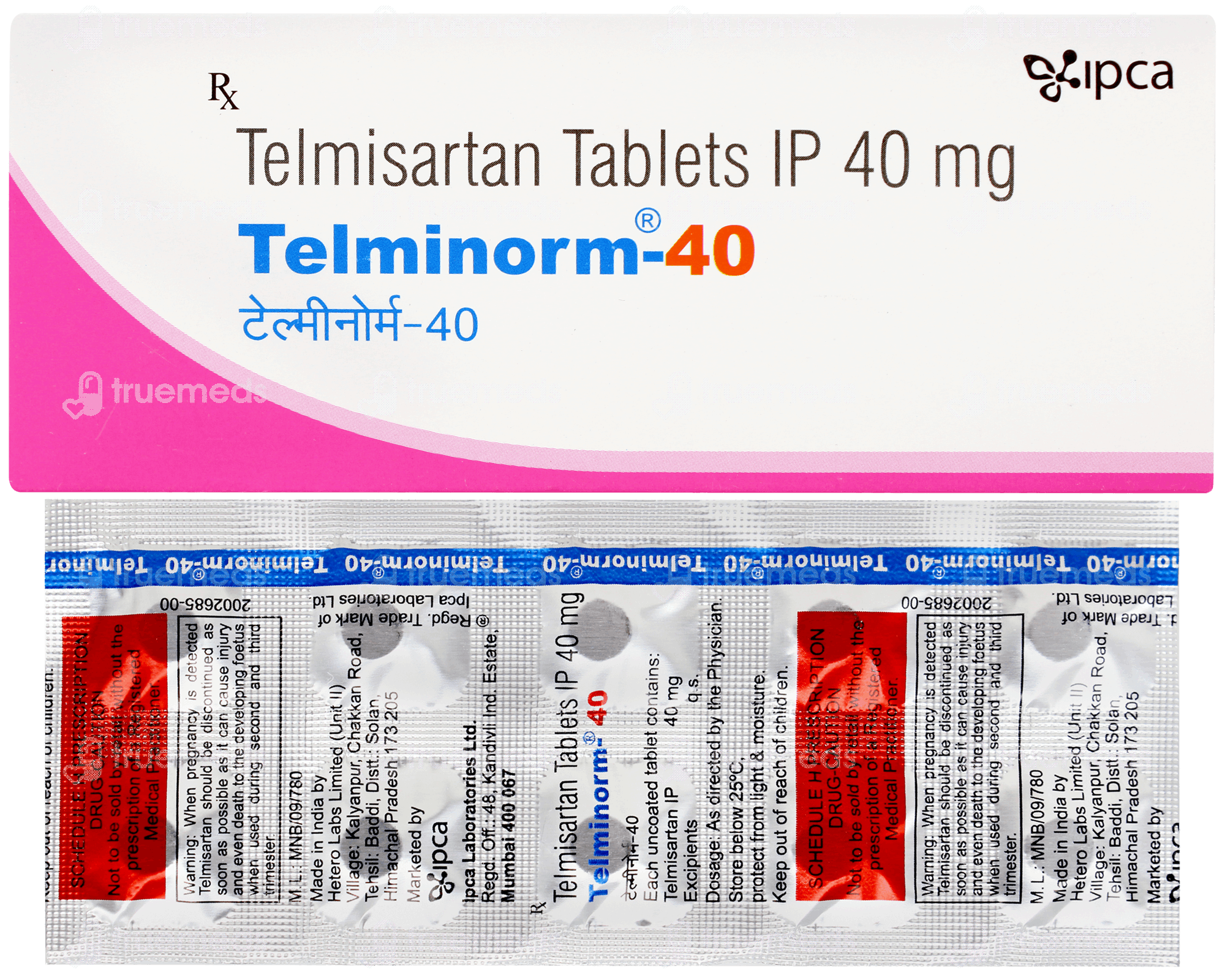 Telminorm 40 Tablet 10: Uses, Side Effects, Price & Substitutes
