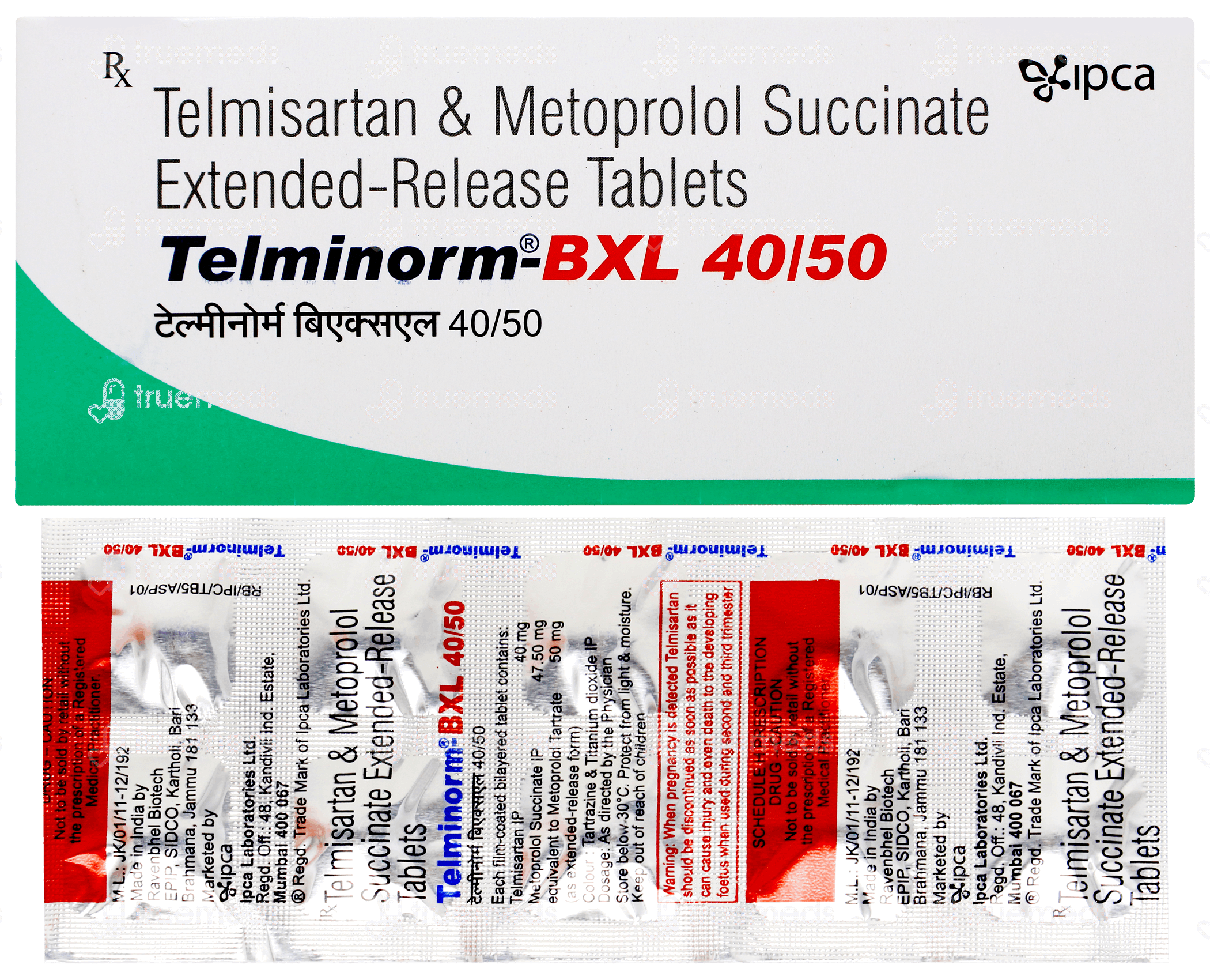 Telminorm Bxl 40/50 Tablet 10: Uses, Side Effects, Price & Substitutes